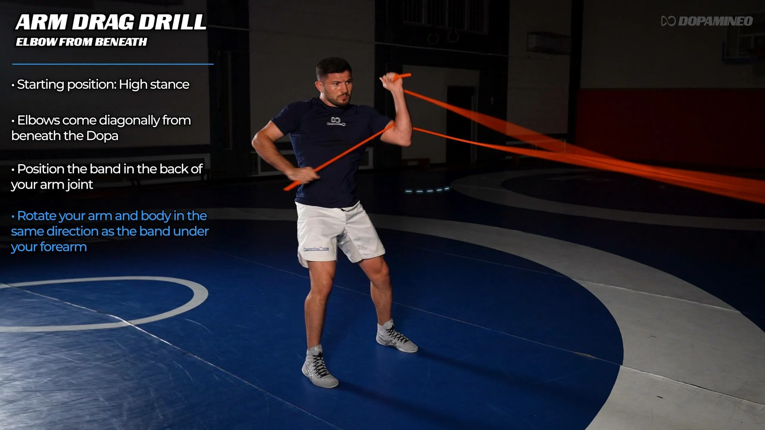 Arm Drag Drill (Elbow From Beneath) — Tutorial with Dopa Band.